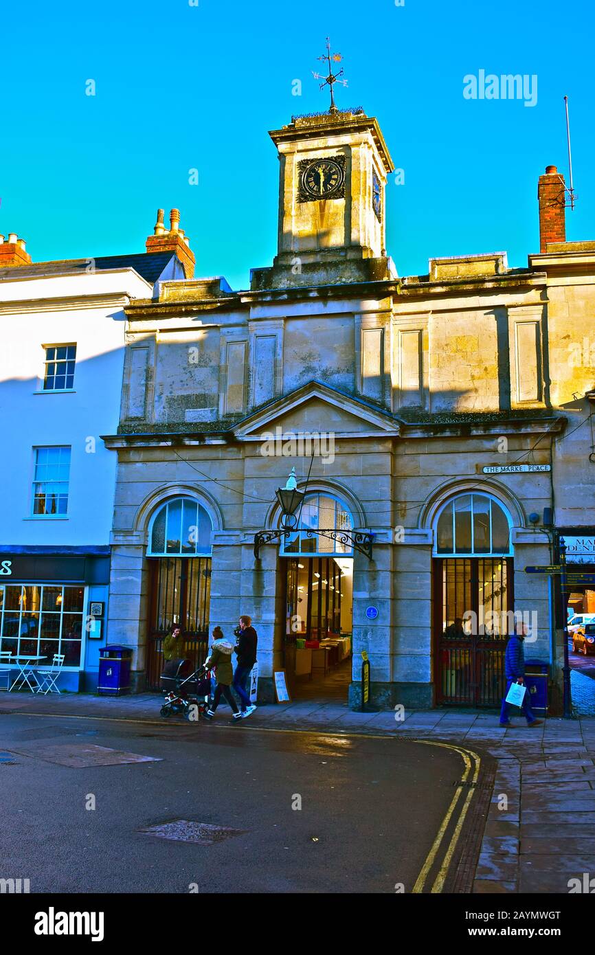 The front entrance to the famous old Shambles Market in the market ...