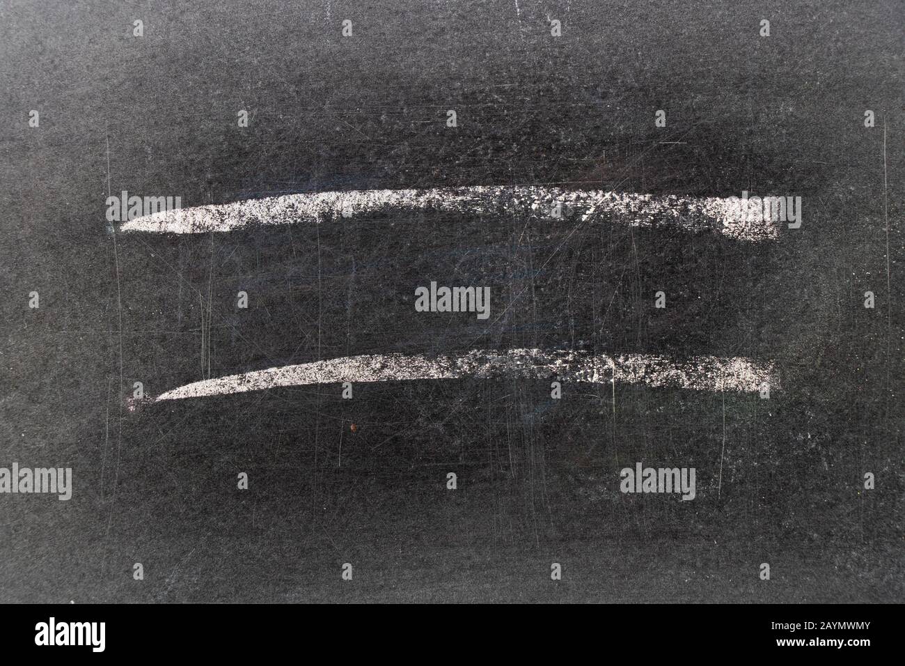 White chalk hand drawing in line shape on black board background Stock ...