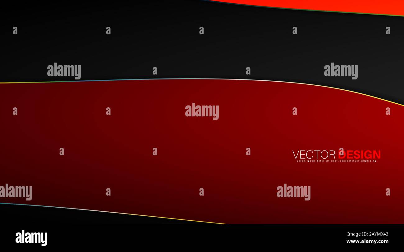 Vector design background. Creative abstract wave concept layout ...