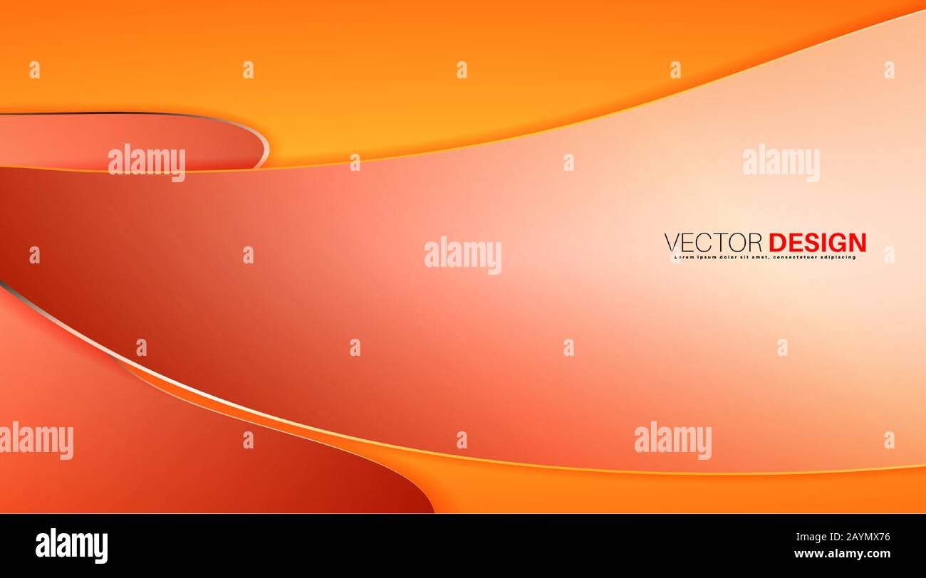 Vector design background. Creative abstract wave concept layout ...