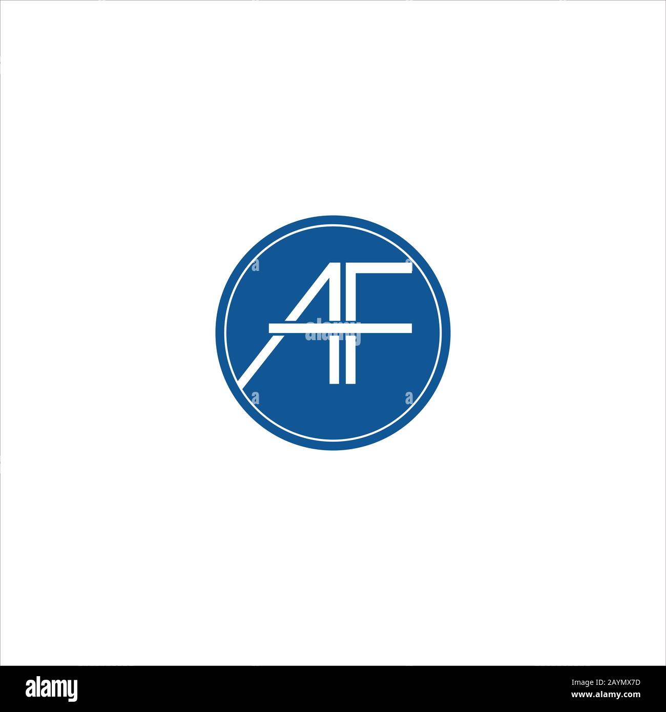 Initial letter af or fa logo design template Stock Vector Image & Art ...