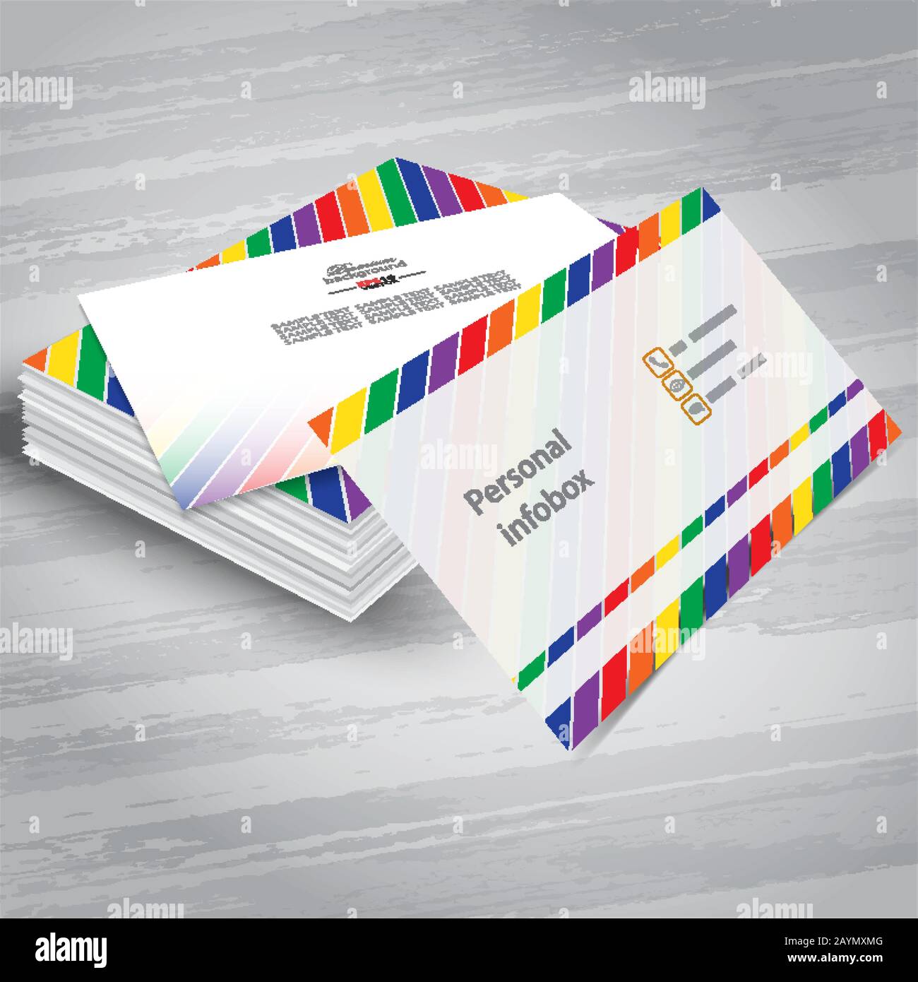 Elegant business card design template for creative design tasks Stock ...