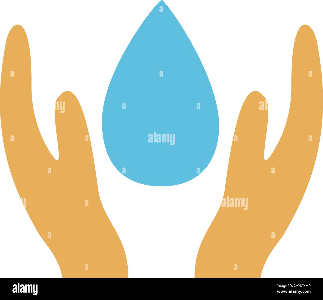 Hands pouring water Stock Vector Images - Alamy