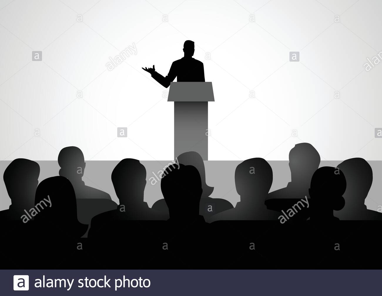 Podium Speech Vector Vectors Stock Photos & Podium Speech Vector ...