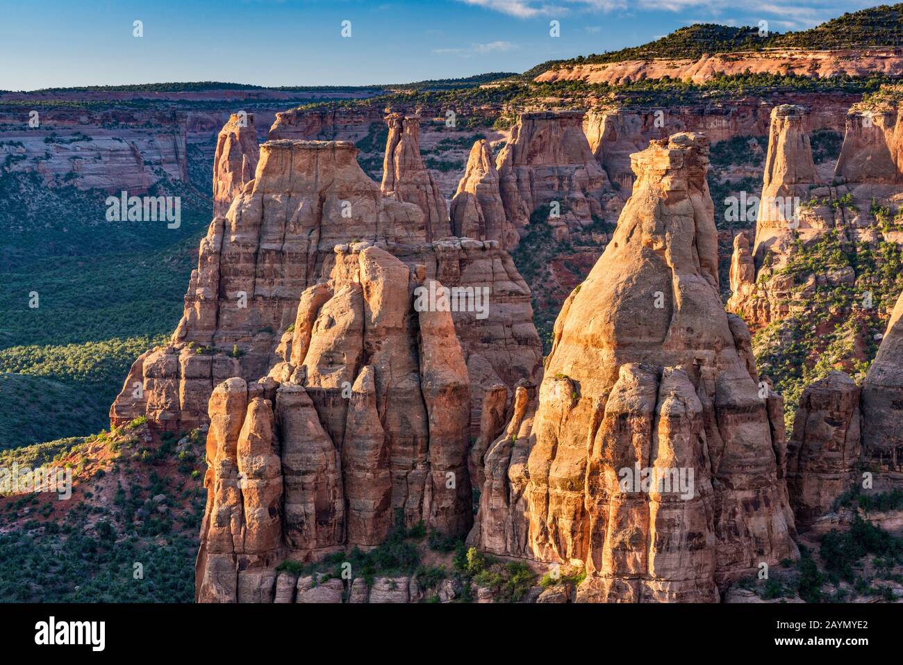 Book Cliffs rock formations, Colorado National Monument, Colorado, USA ...