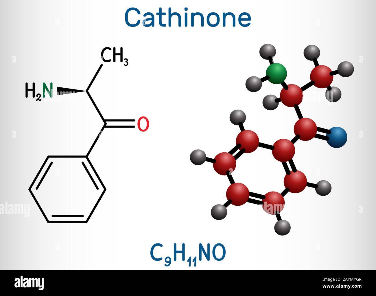 Cathinone drug molecule hi-res stock photography and images - Alamy