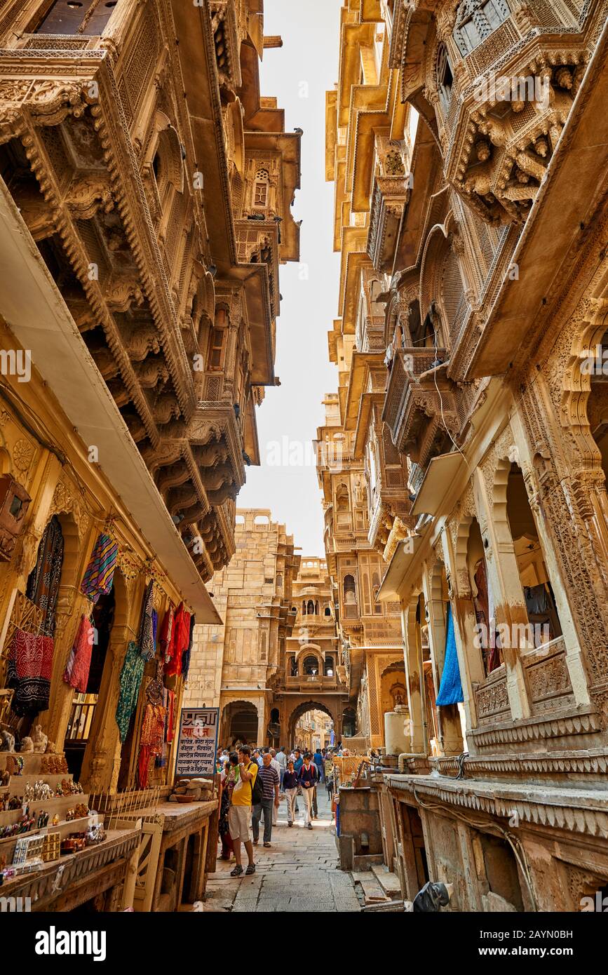 typical Haveli, Jaisalmer, Rajasthan, India Stock Photo - Alamy