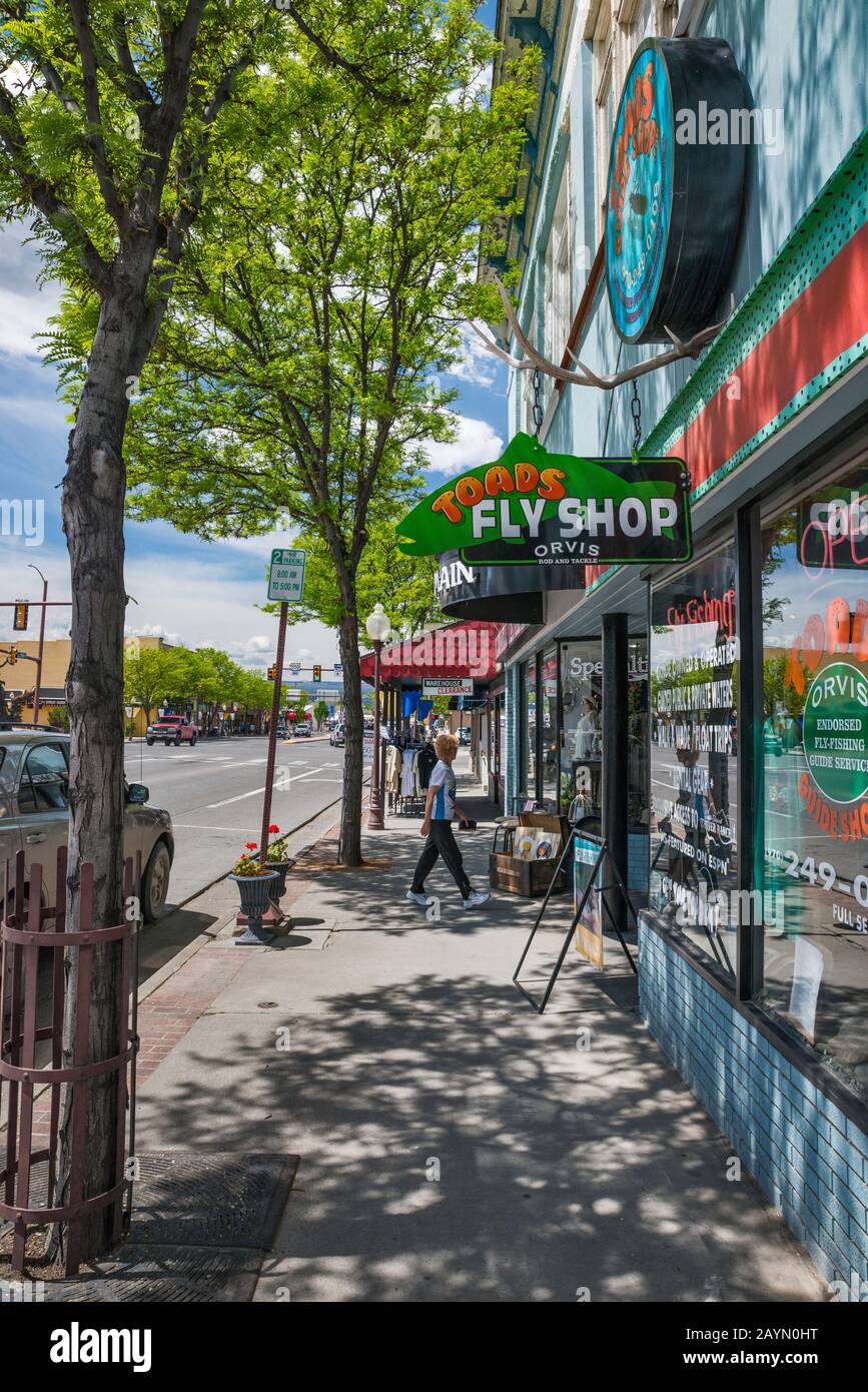 Shops on Main Street in Montrose, Colorado, USA Stock Photo - Alamy