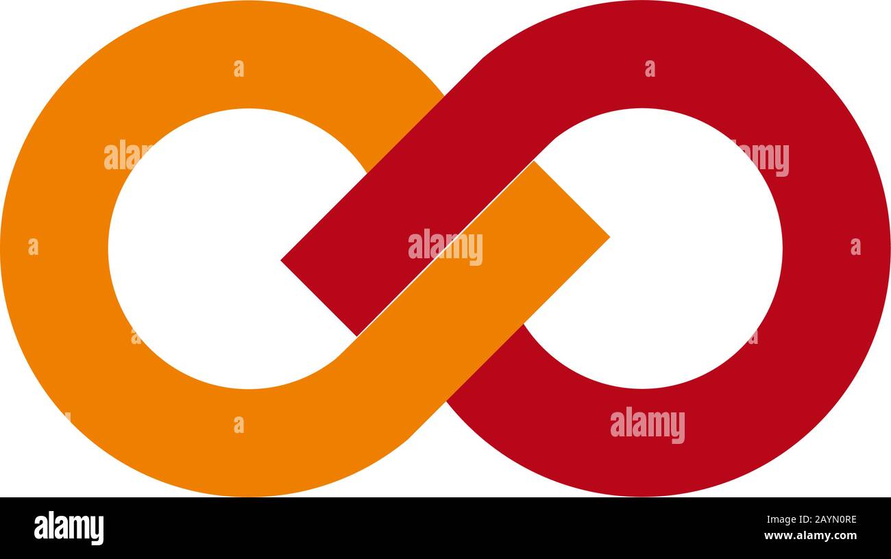 Vector sign infinite. Teamwork and union concept Stock Vector Image ...