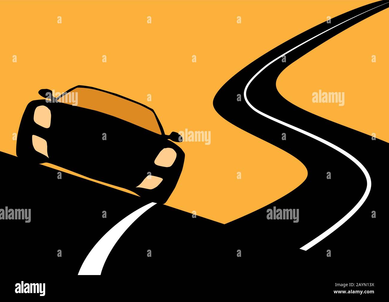 Car racing on the road. Vector poster Background Stock Vector Image ...