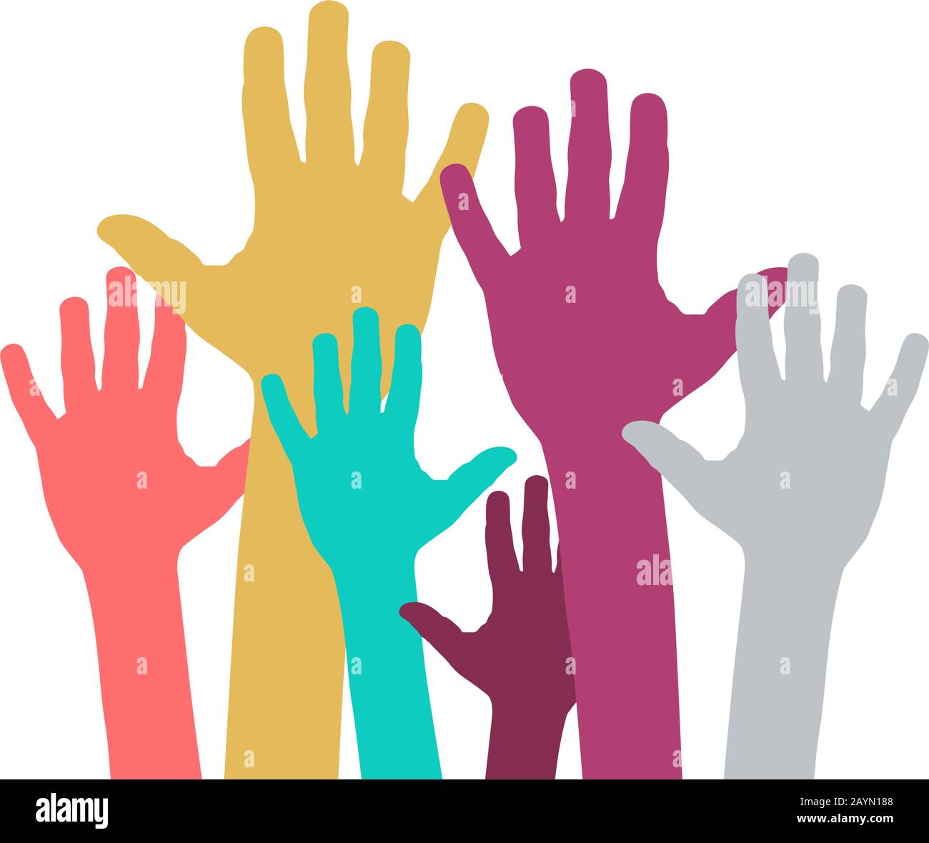 Vector Colorful Teamwork rainbow Stock Vector Image & Art - Alamy