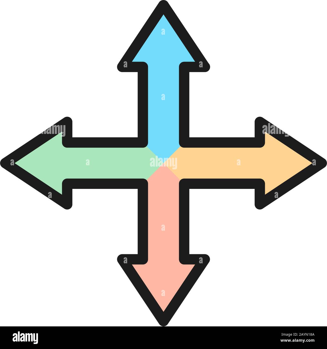 Compass pointing north map Stock Vector Images - Alamy