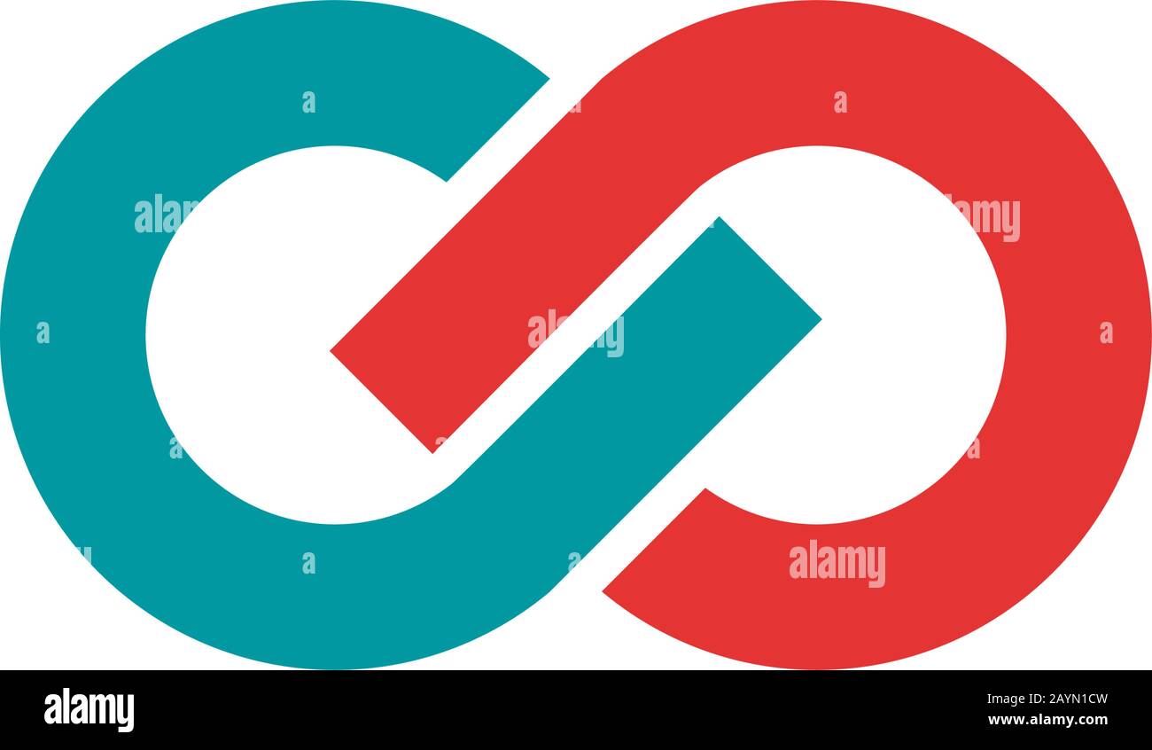 Vector sign infinite. Teamwork and union concept Stock Vector Image ...