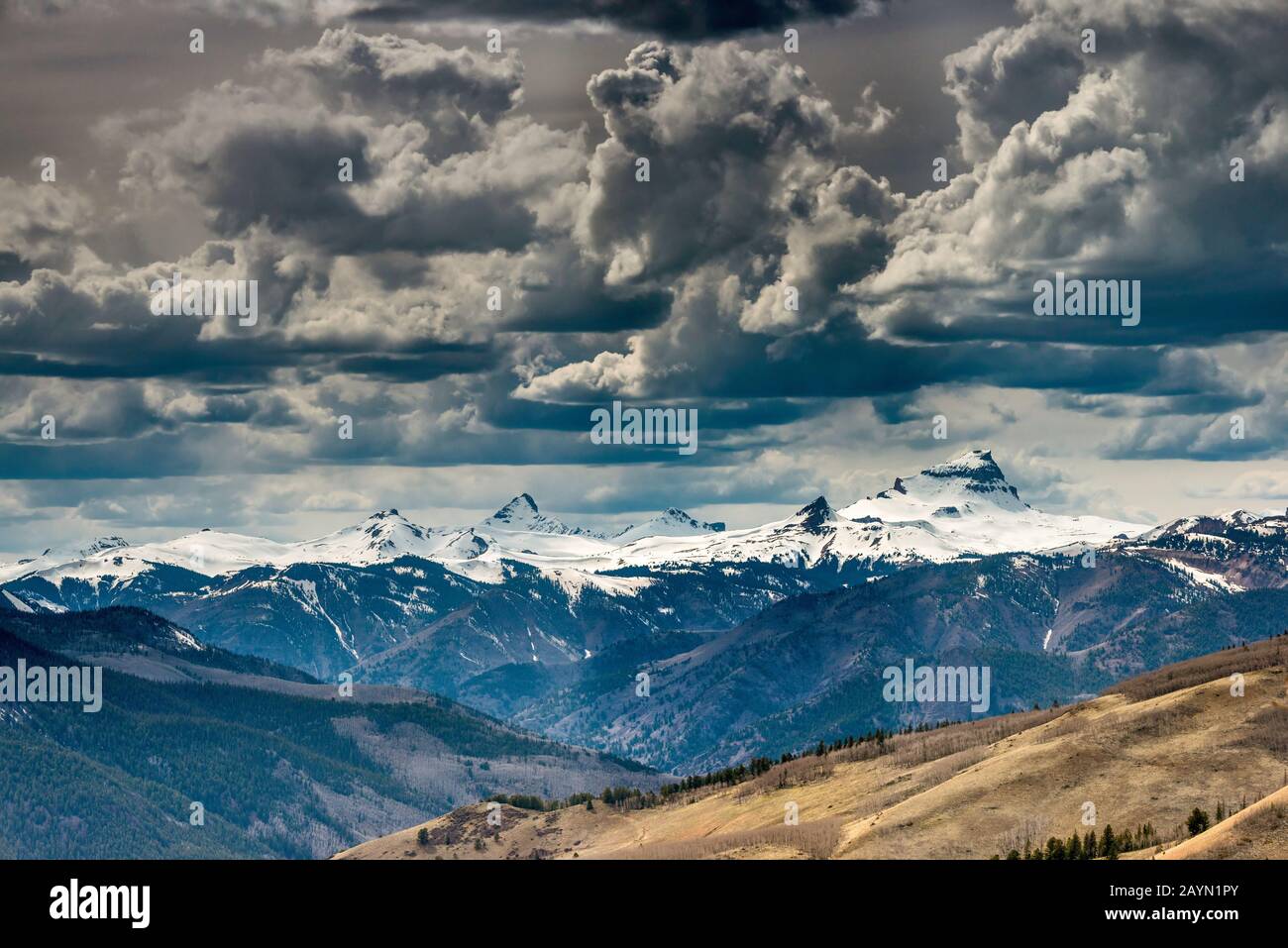 Wetterhorn Peak, Matterhorn Peak, Uncompahgre Peak in San Juan ...