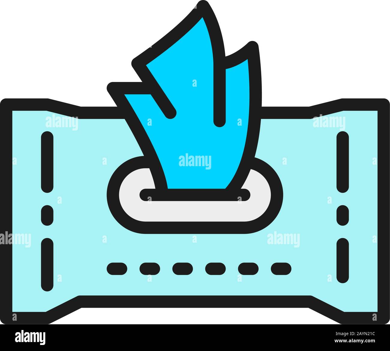 Wet wipes package icon Cut Out Stock Images & Pictures - Alamy