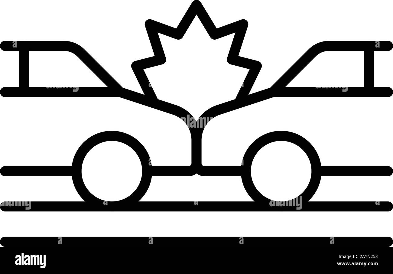 Car accident icon, outline style Stock Vector Image & Art - Alamy