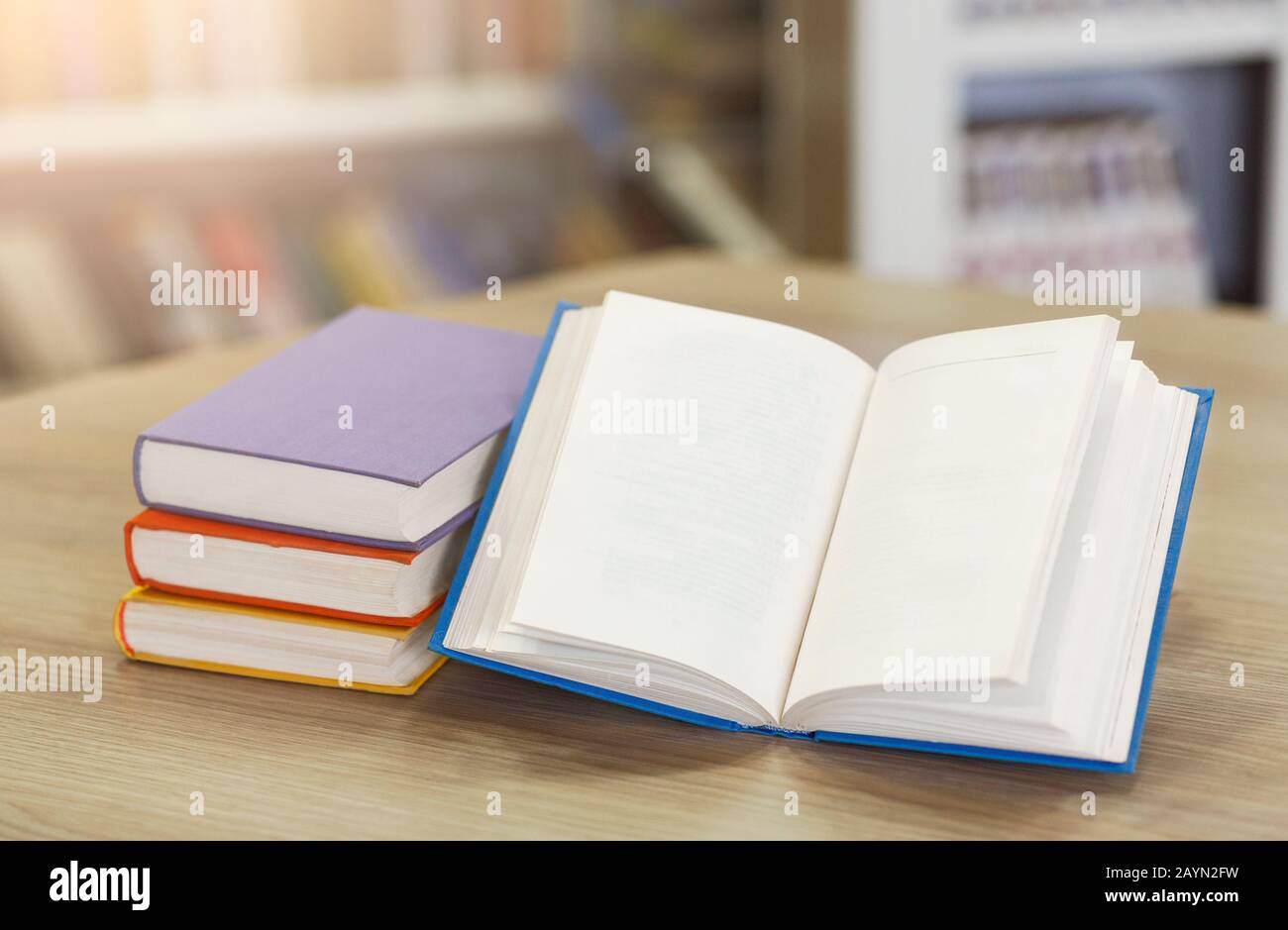 Book opened book shelf hi-res stock photography and images - Alamy