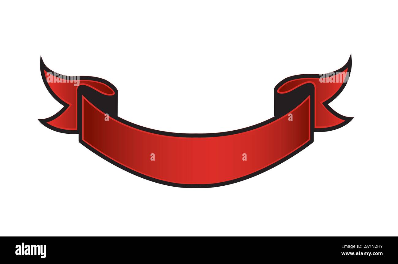 Blank label ribbon vector Stock Vector Images - Alamy