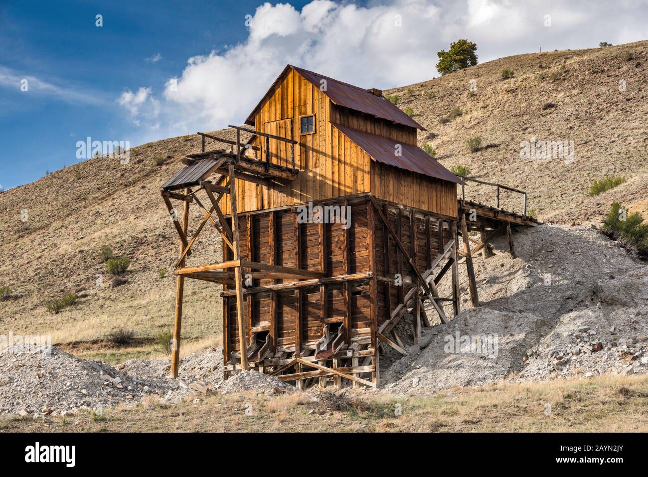 Clay Mine, old bentonite clay mine in Creede, Colorado, USA Stock Photo ...