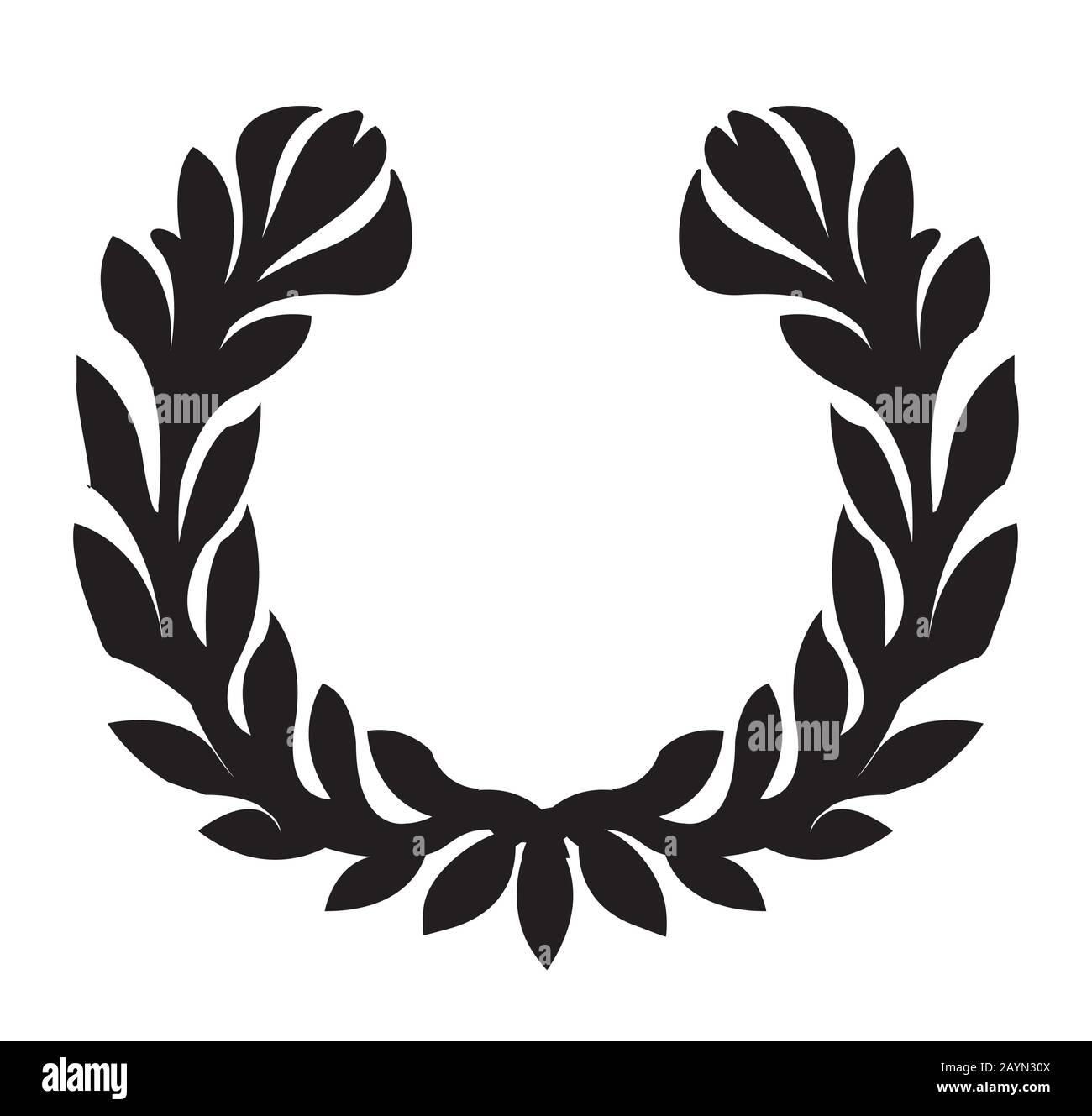 Laurel wreath illustration hi-res stock photography and images - Alamy