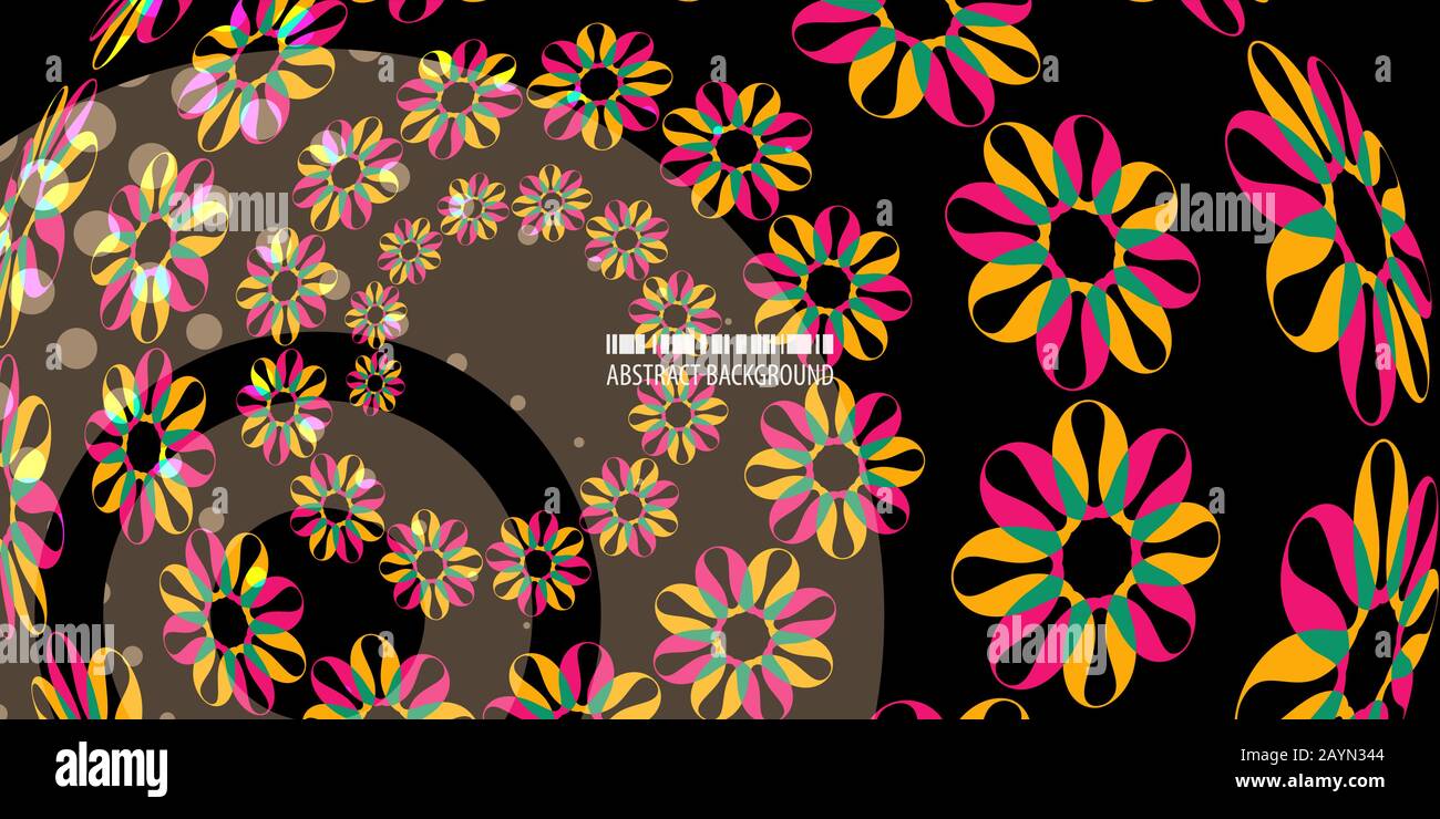Abstract colorful background graphics template with blended multiple ...