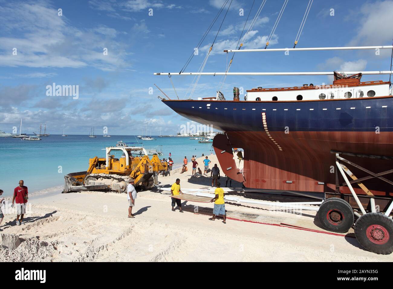Barbados Photos promotion, Schooner Ruth Launch Stock Photo - Alamy