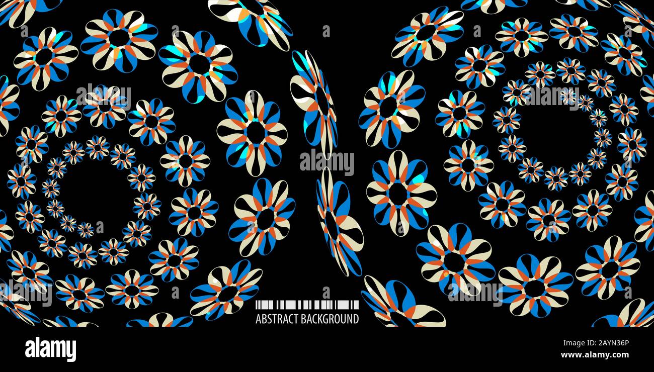 Abstract colorful background graphics template with blended multiple ...