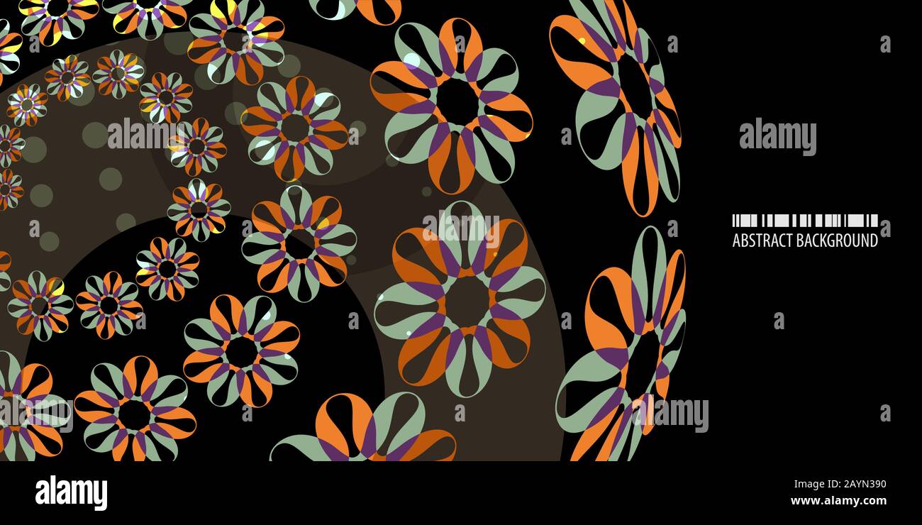 Abstract colorful background graphics template with blended multiple ...