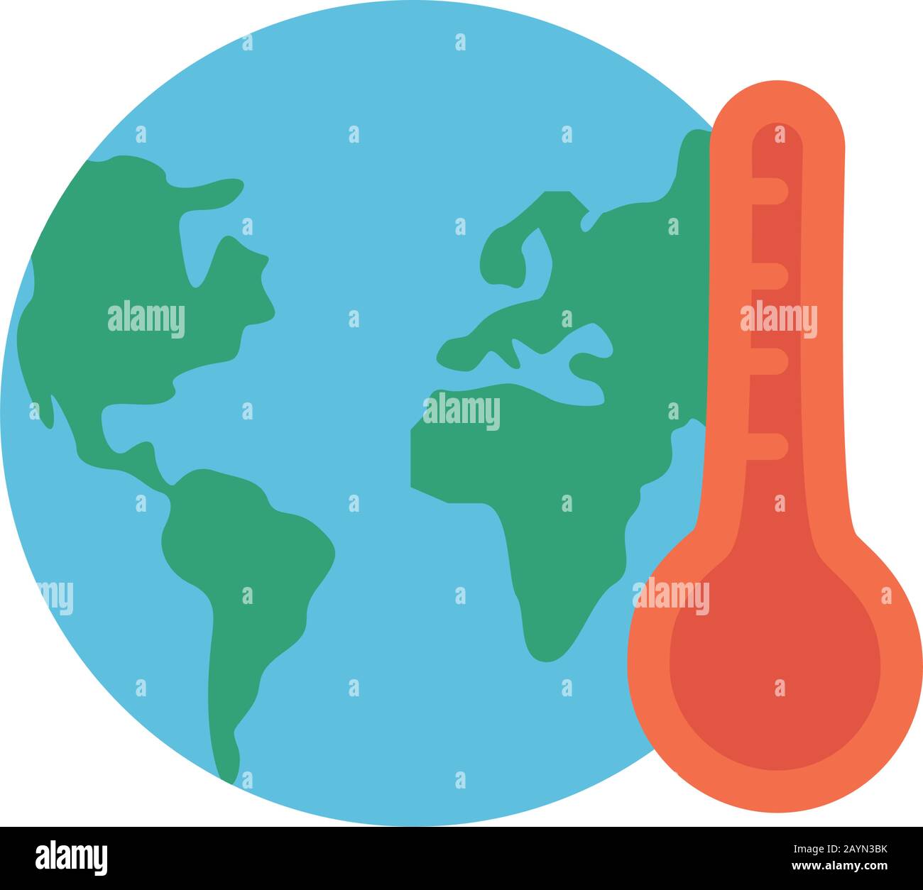 world planet earth with thermometer Stock Vector Image & Art - Alamy