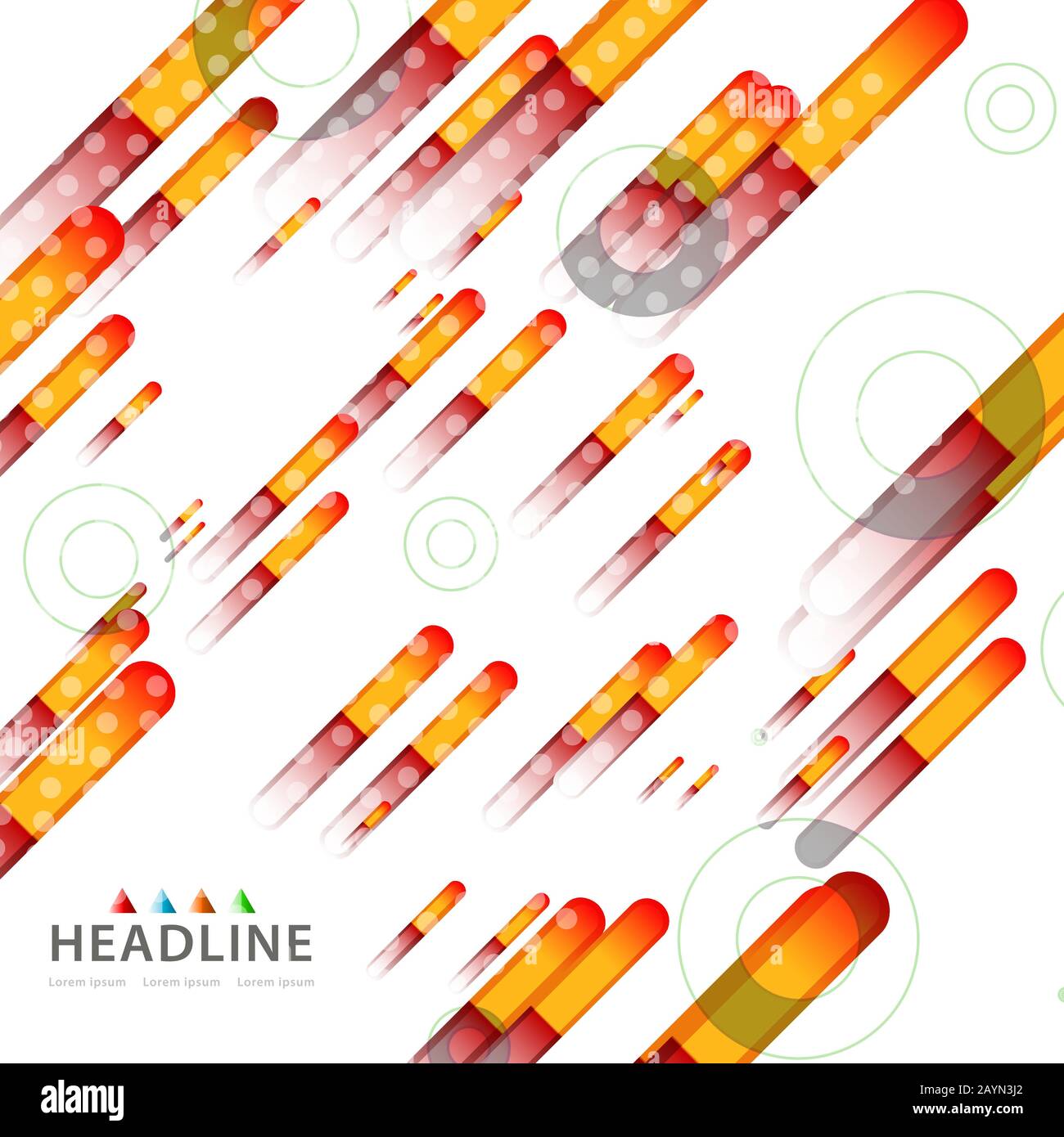 Abstract colorful background graphics template with blended multiple ...