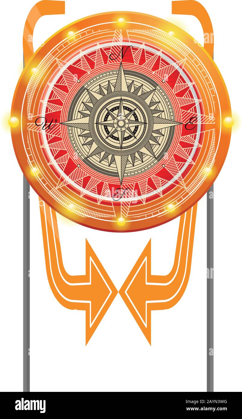 compass on swing Stock Vector Image & Art - Alamy