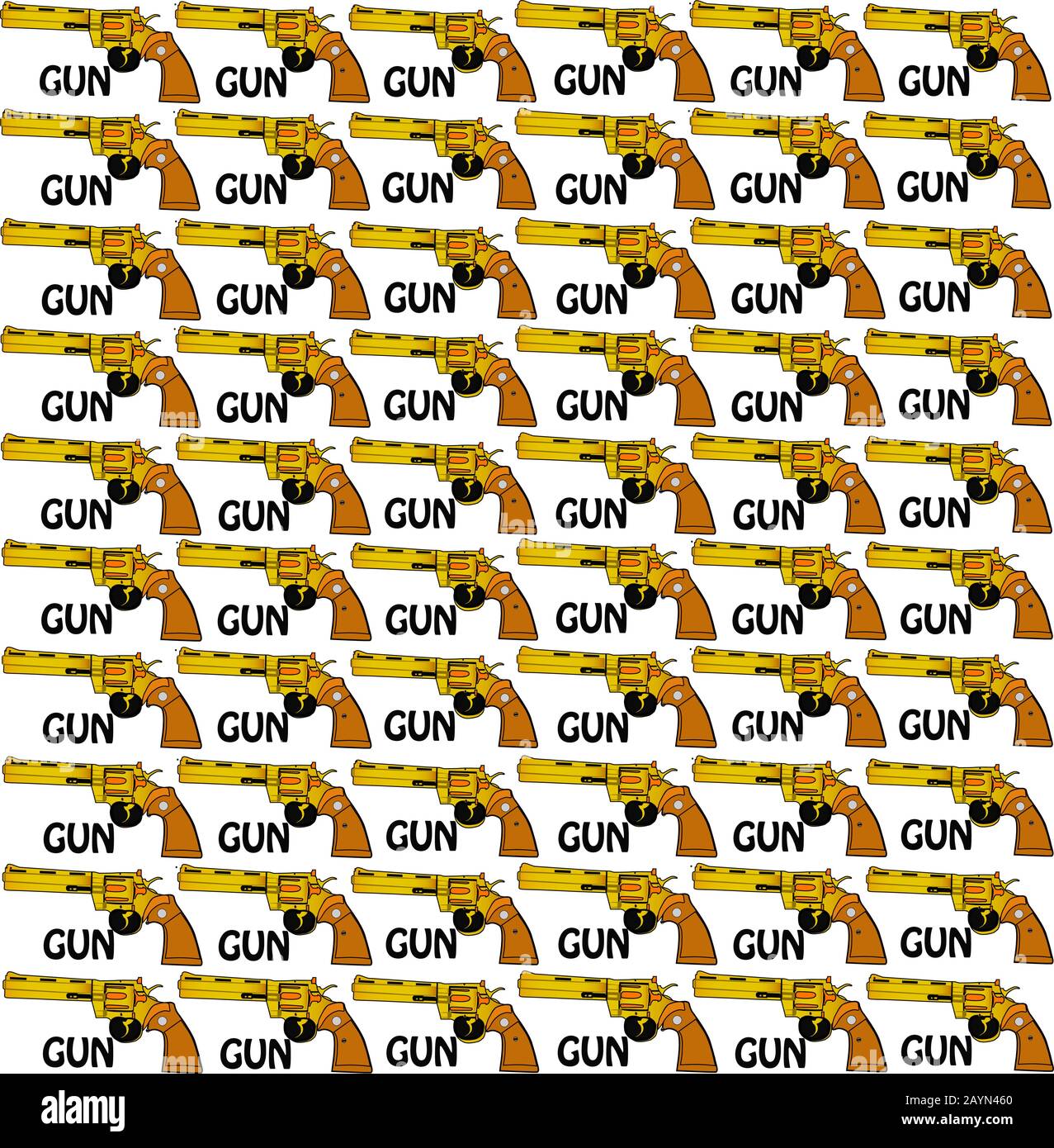 Gun weapon vector icons. Military combat firearms pictograms Stock ...