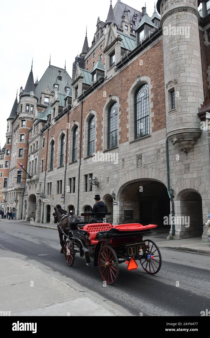 Fairmont Le Château Frontenac, Ville de Quebec, Quebec, Canada Stock ...