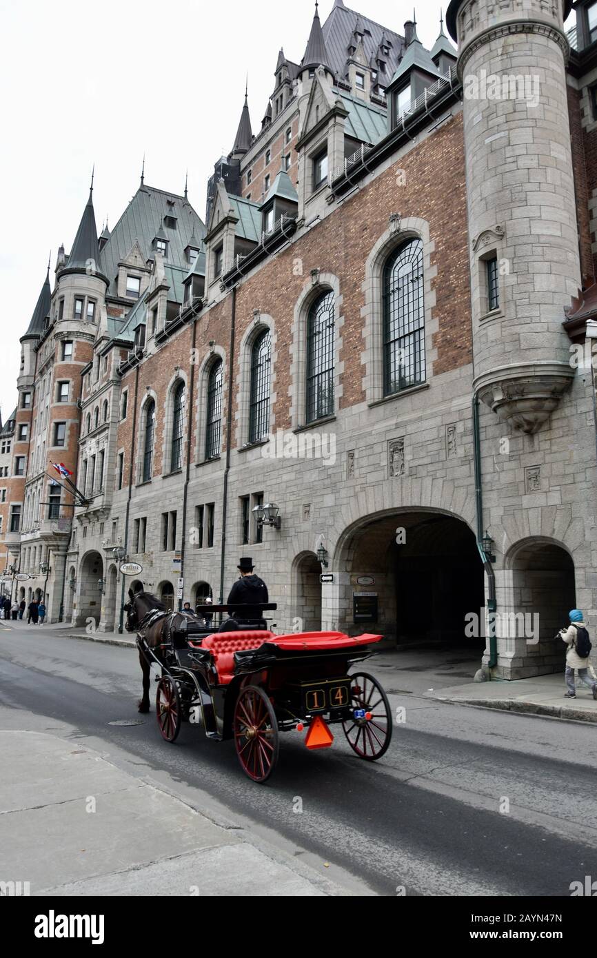 Fairmont Le Château Frontenac, Ville de Quebec, Quebec, Canada Stock ...