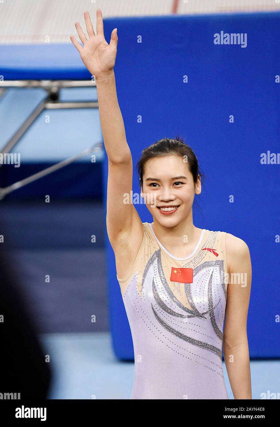 Baku, Azerbaijan. 16th Feb, 2020. China's Liu Lingling competes during ...