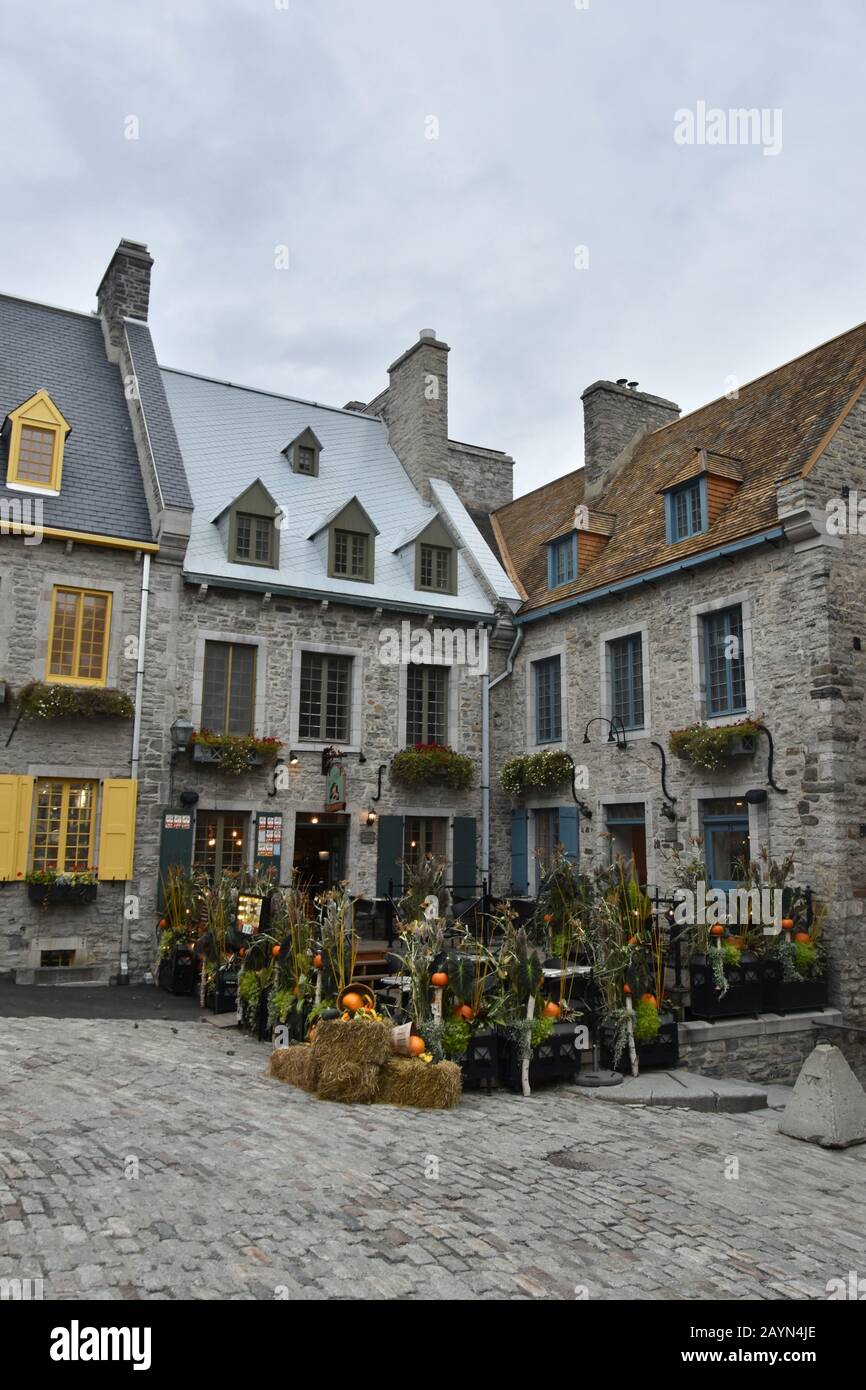 Quartier Petit Champlain, Quebec City, Quebec, Canada Stock Photo - Alamy
