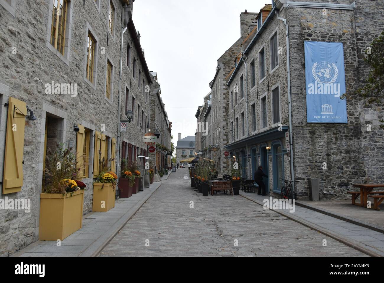 Quartier Petit Champlain, Quebec City, Quebec, Canada Stock Photo - Alamy