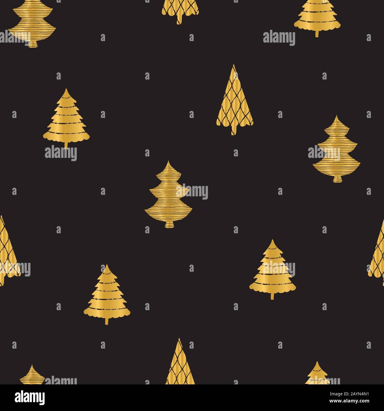 Christmas trees on black Stock Vector Images - Alamy