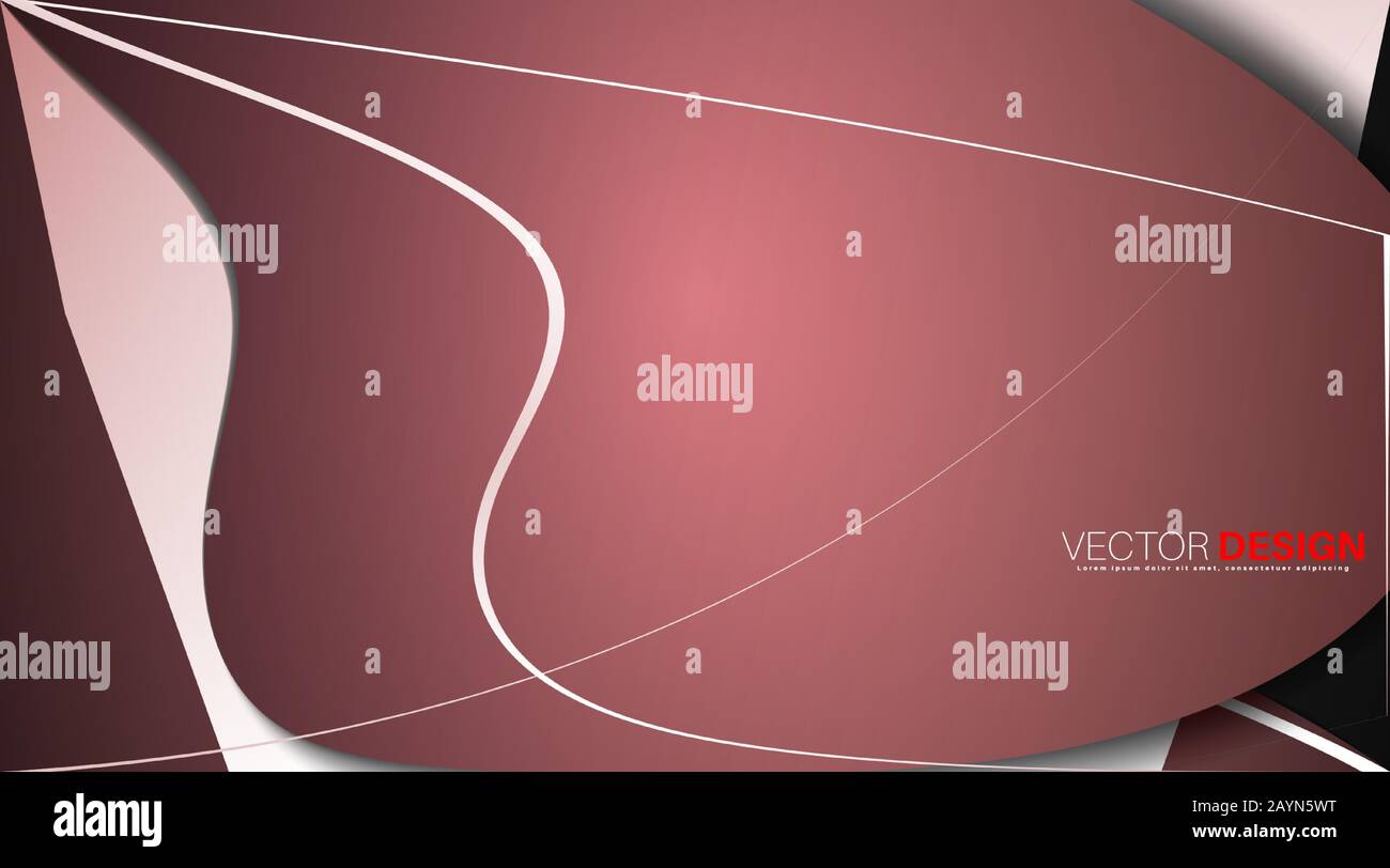 Vector design background. Creative abstract wave concept layout ...