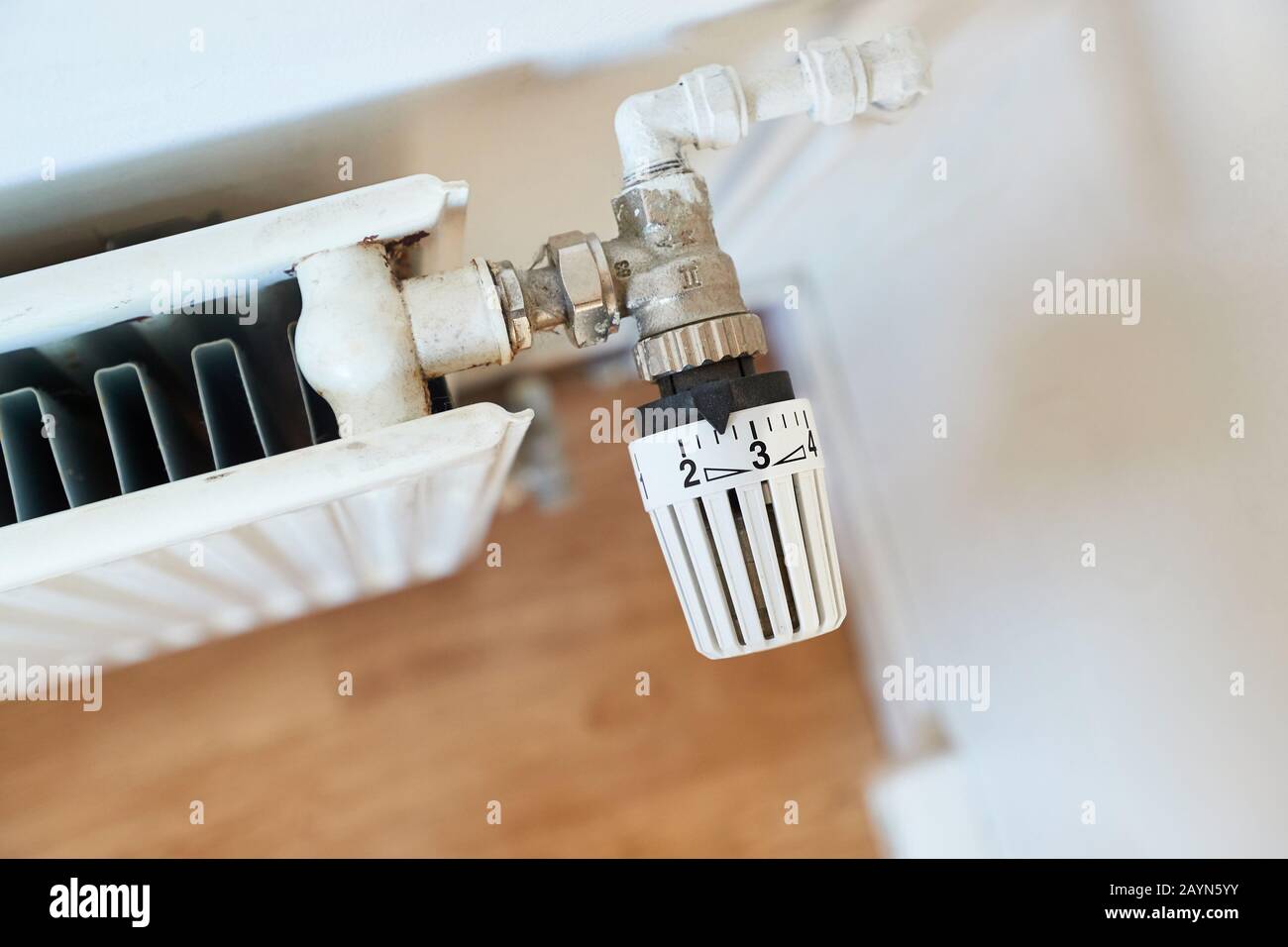 Radiator heating detail Stock Photo - Alamy