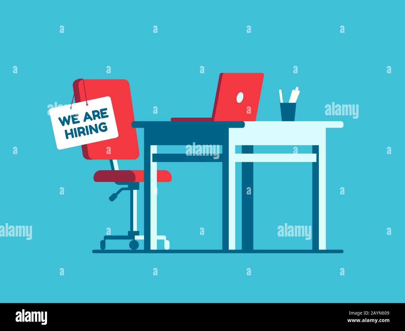 We are hiring employment sign on vacant workplace. New company ...