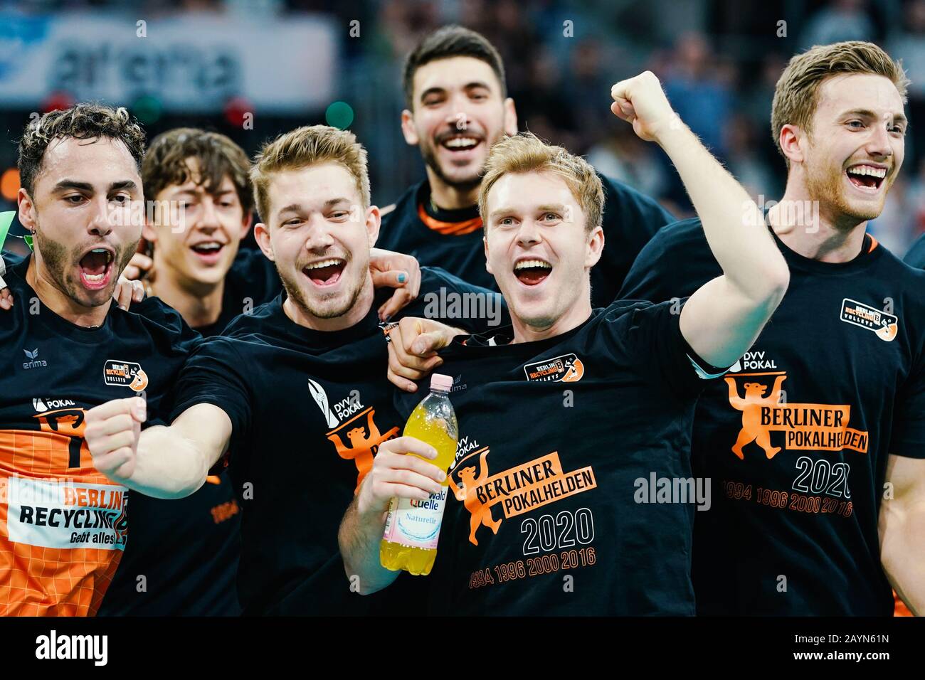 Mannheim, Germany. 16th Feb, 2020. Volleyball, men: DVV Cup, final, SWD ...