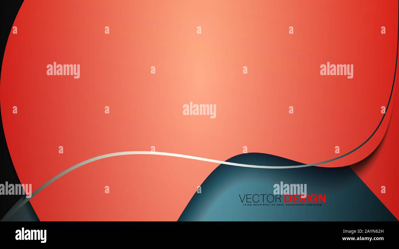 Vector design background. Creative abstract wave concept layout ...