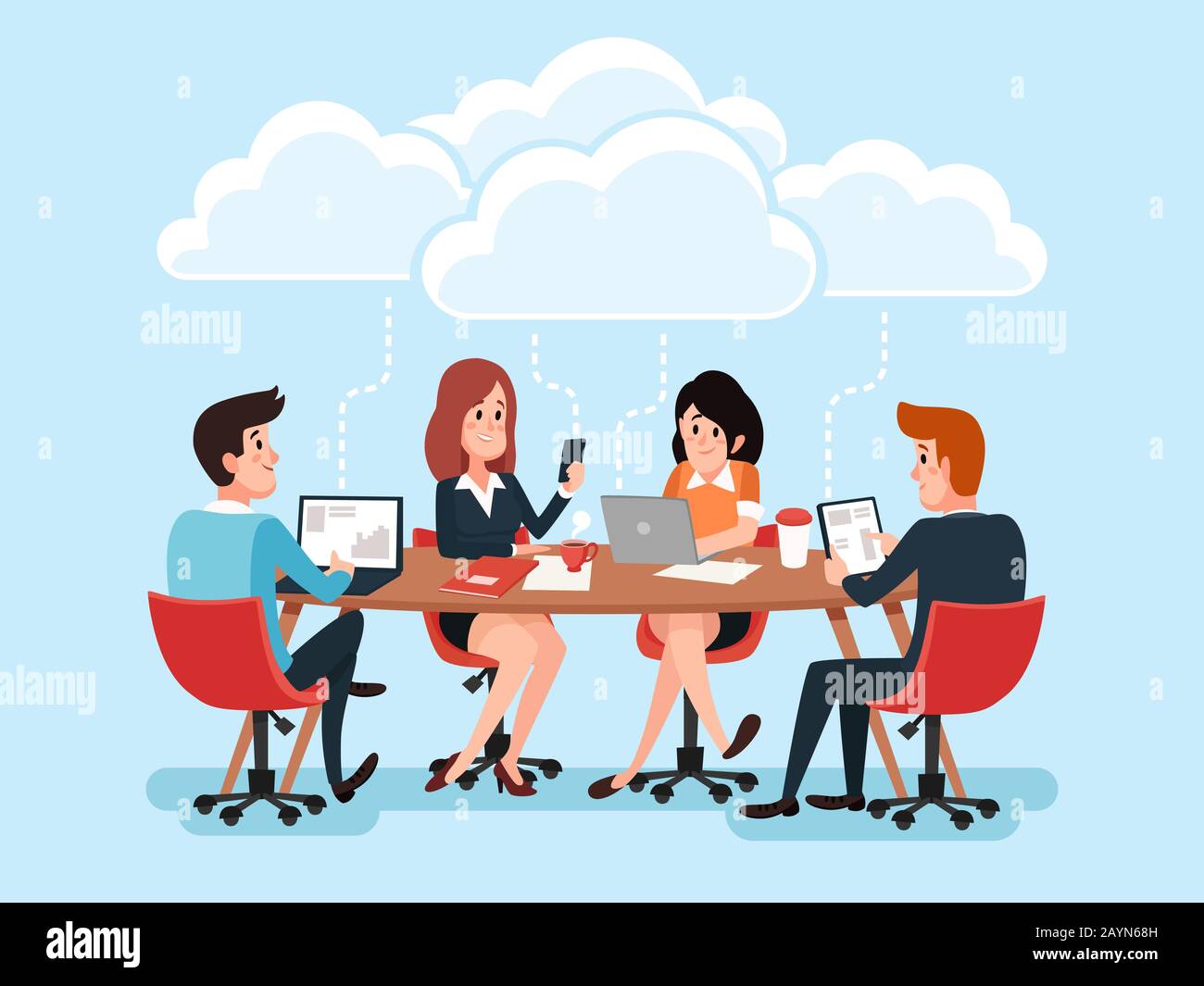 Sharing Work Cartoon