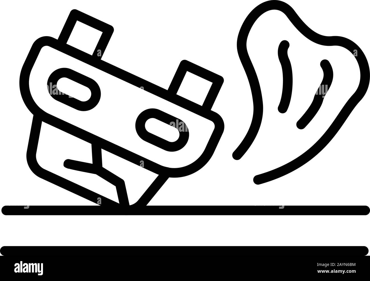 Damage accident car icon, outline style Stock Vector Image & Art - Alamy