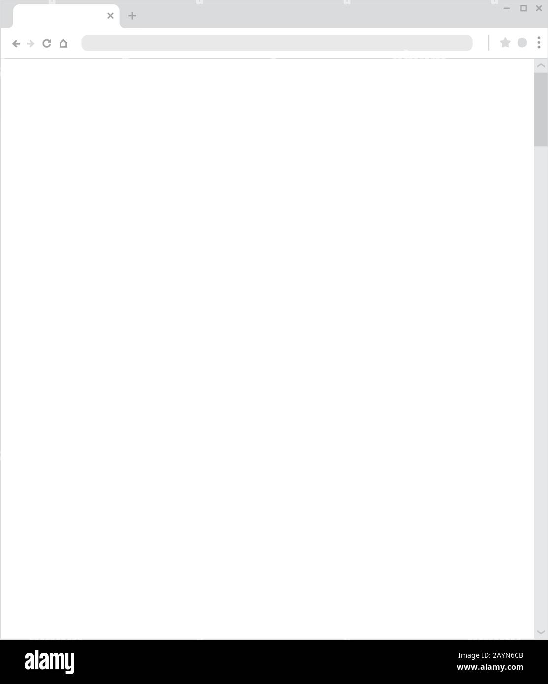 Browser window mockup simple Cut Out Stock Images & Pictures - Alamy