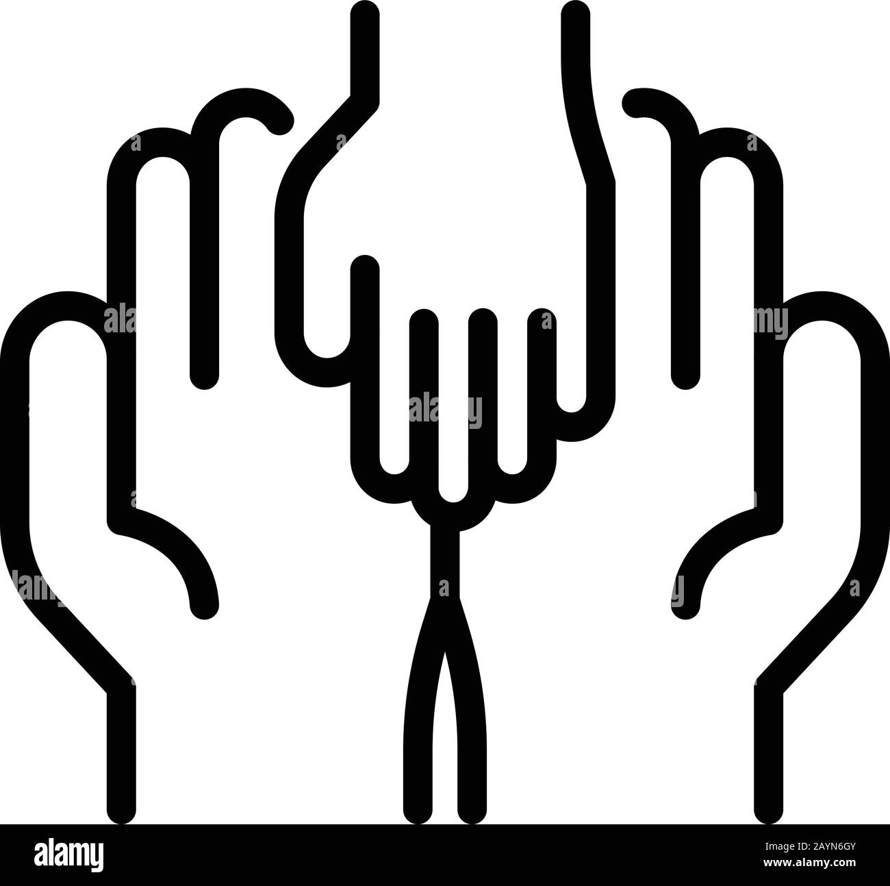 Foster family adoption icon, outline style Stock Vector Image & Art - Alamy