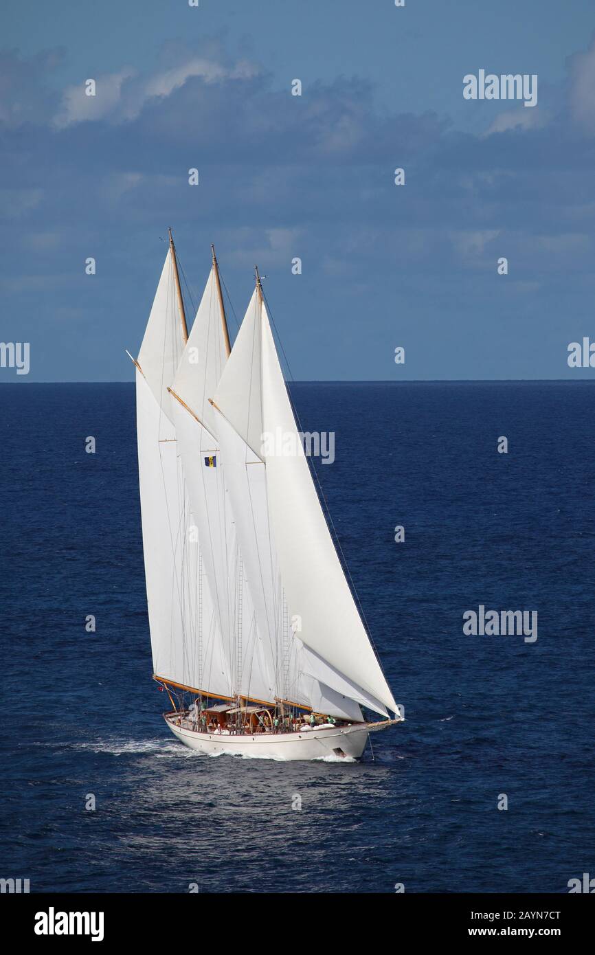 Barbados Photos promotion, sailing around Barbados Stock Photo - Alamy