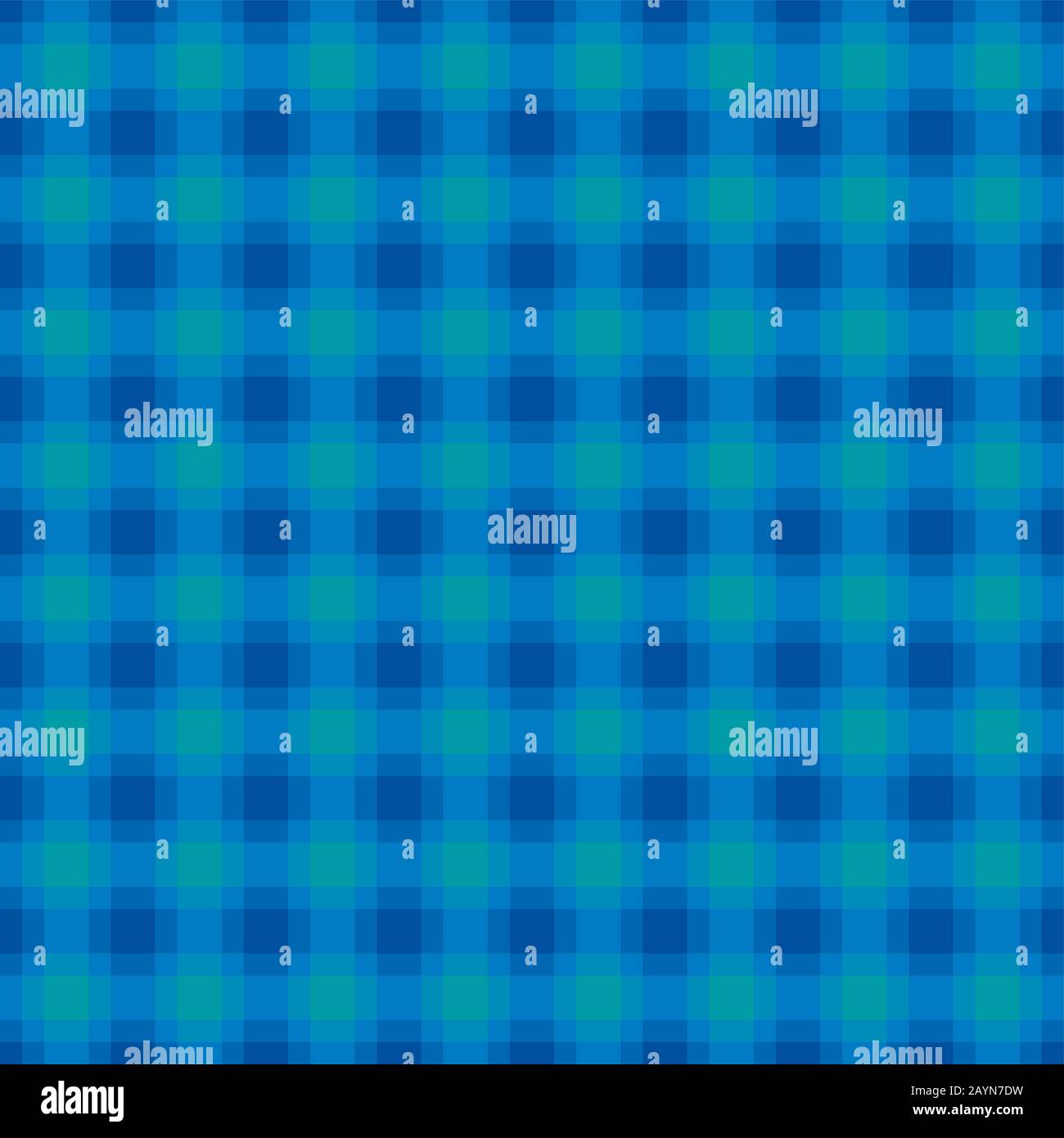 Blue and turquoise check pattern, square seamless tile. Also called ...