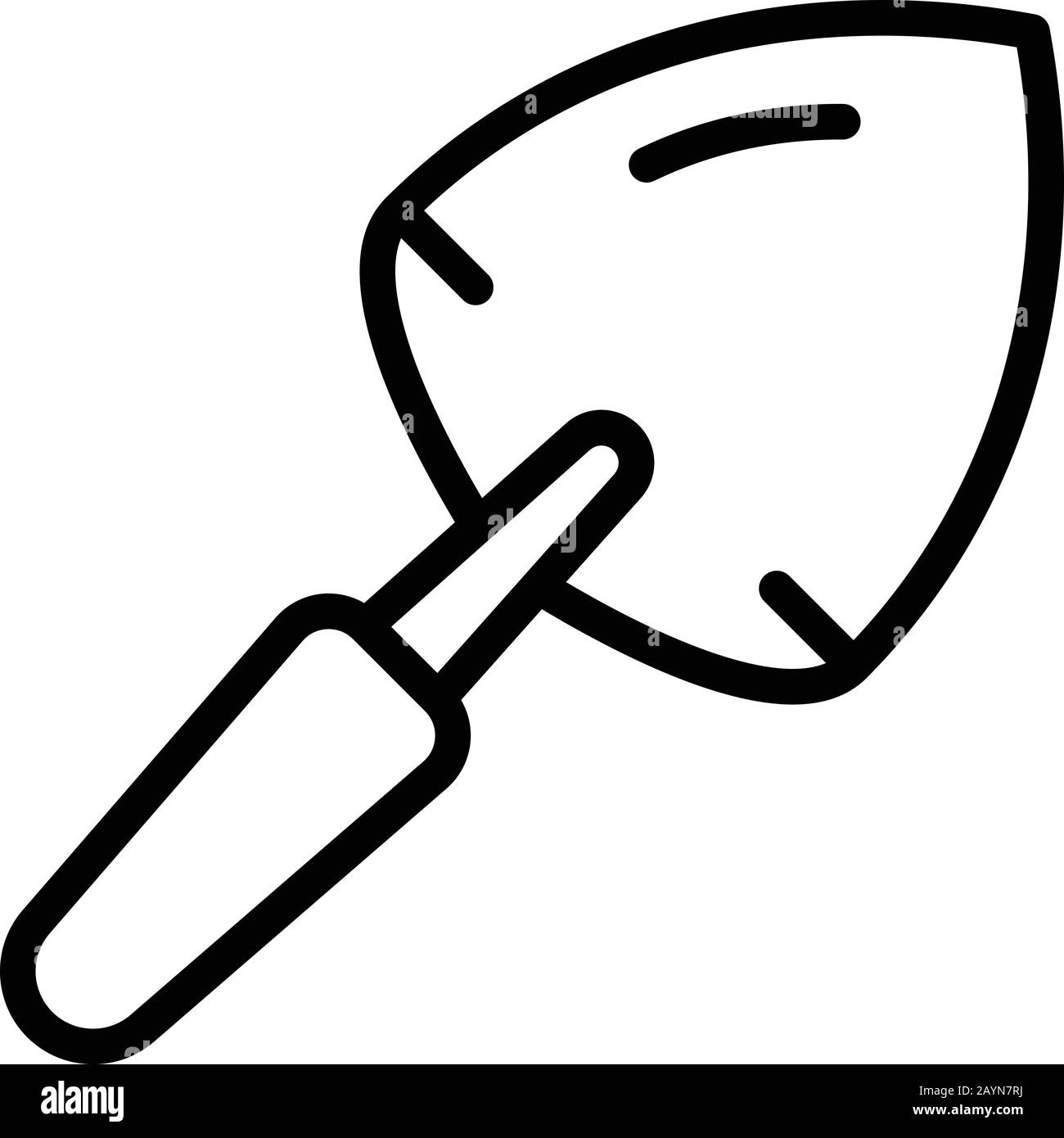 Trowel icon, outline style Stock Vector Image & Art - Alamy